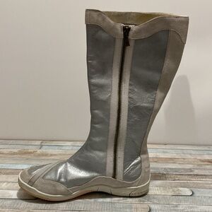 Diesel | Shoes | Y2k Diesel Metallic Silver Boots | Poshmark